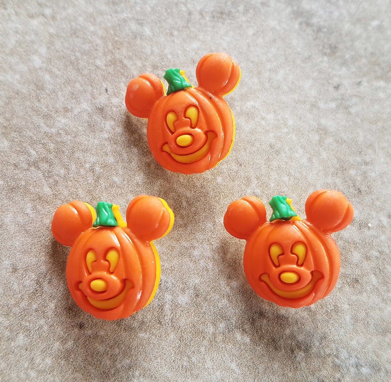3 Disney Mickey Mouse Head Pumpkin Shank 3/4" - Etsy