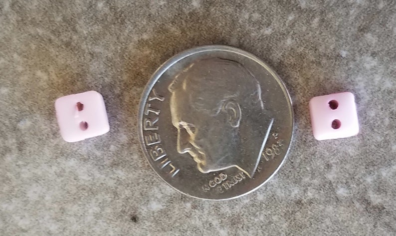 Micro Mini Fat Square Shapes Buttons Size 5/16" You Choose the Style - Etsy
