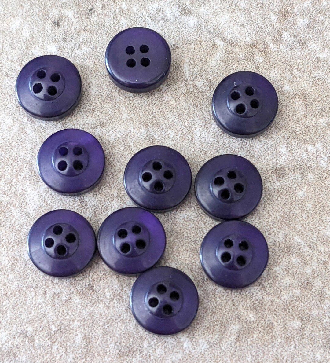 10 Eggplant Purple Mini Pop Center Round Buttons. Size 5/16" - Etsy