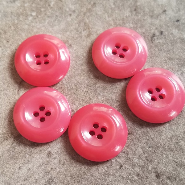 Pink Buttons - Etsy