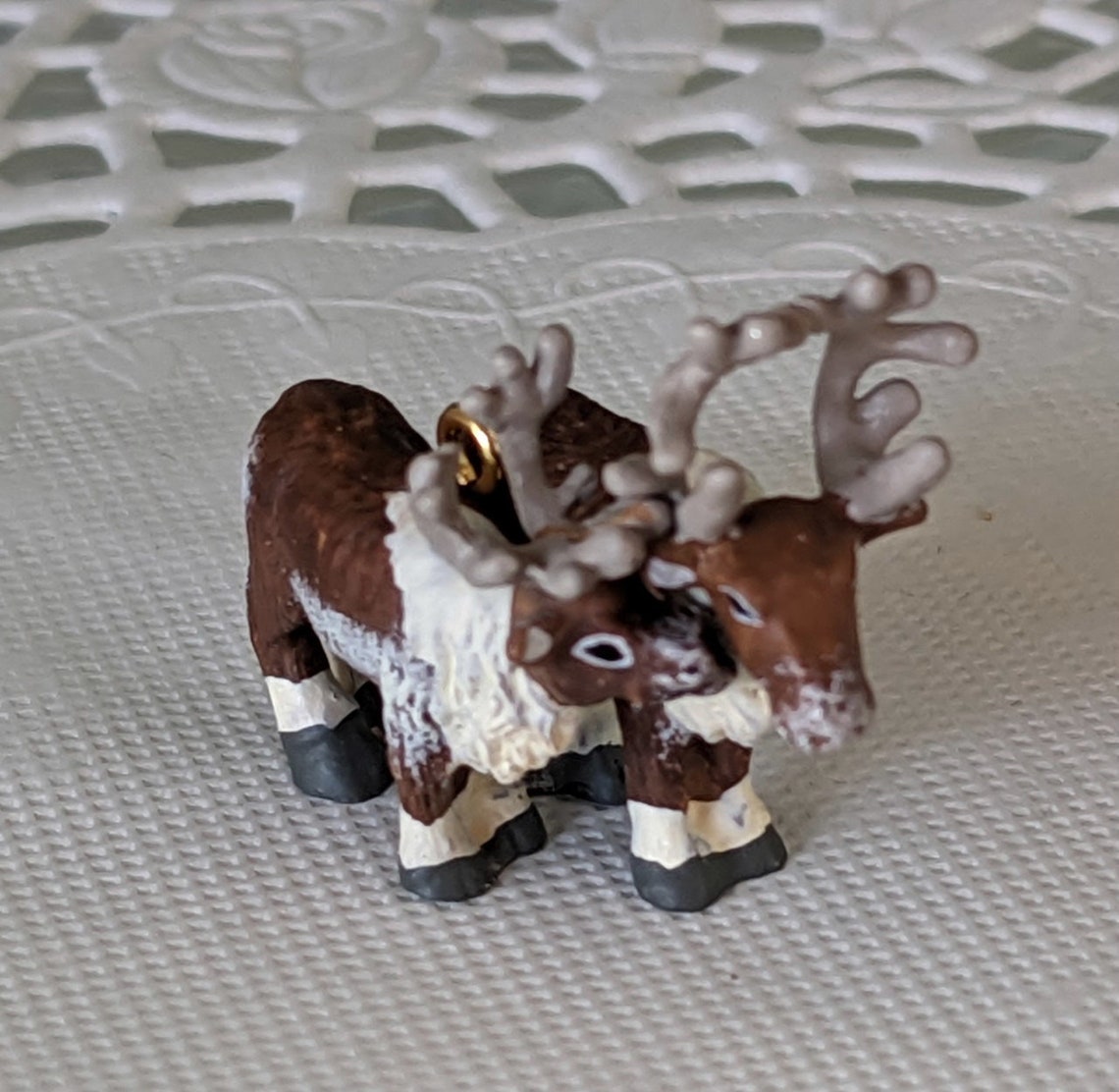 Trusty Reindeer Hallmark Miniature Ornament Christmas 1999 - Etsy