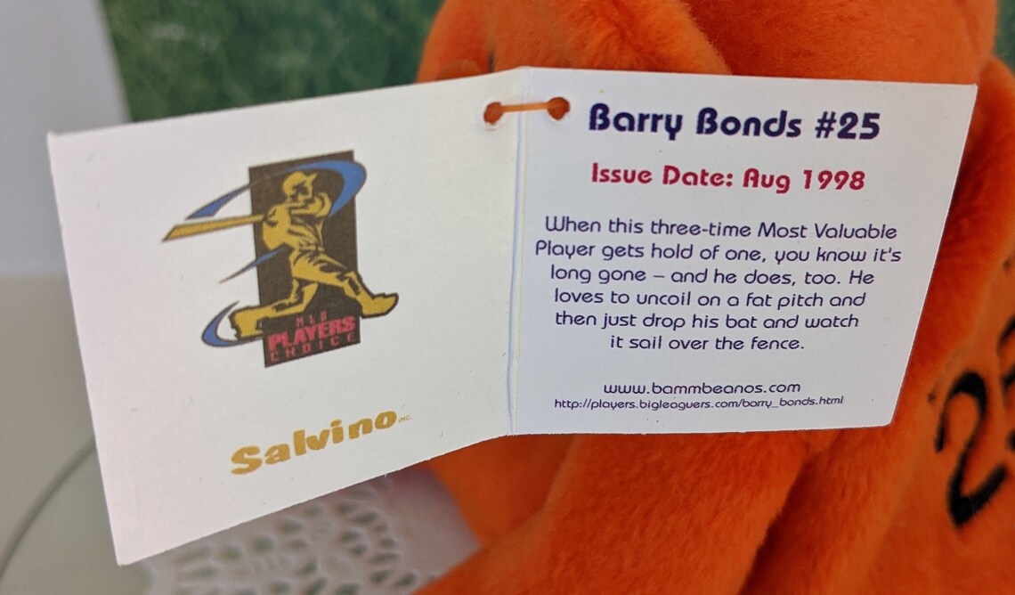 Barry Bonds 25 Bamm Beano's by Salvino | Etsy