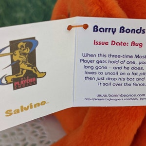 Barry Bonds 25 Bamm Beano's by Salvino | Etsy