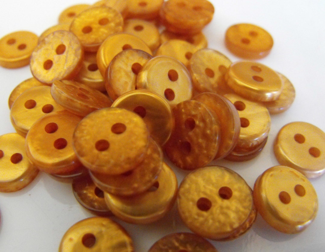 50 Burnt Orange Bumpy Round Buttons Size 7/16" - Etsy