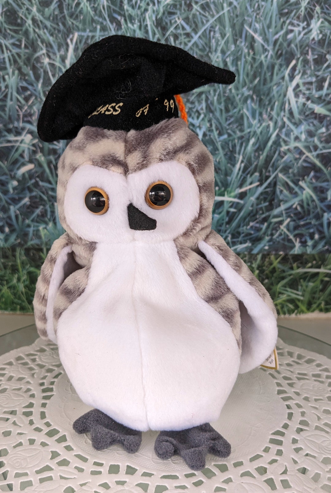 Wiser the Owl Beanie Babies Vintage TY 1999 With Original Tags - Etsy