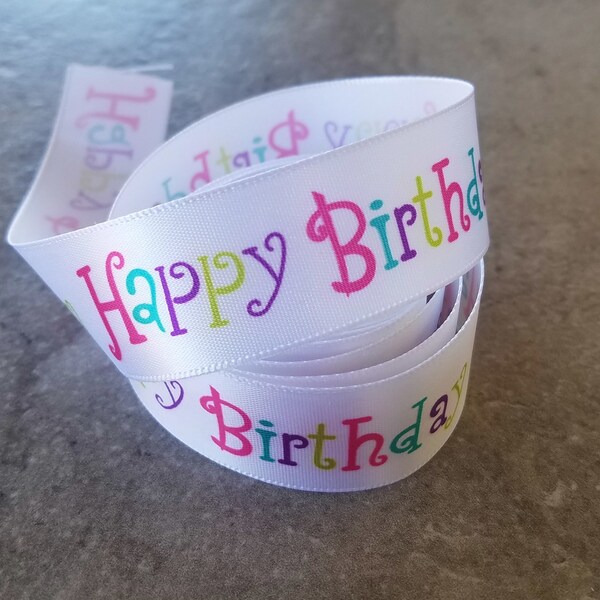 Happy Birthday Ribbon - Etsy
