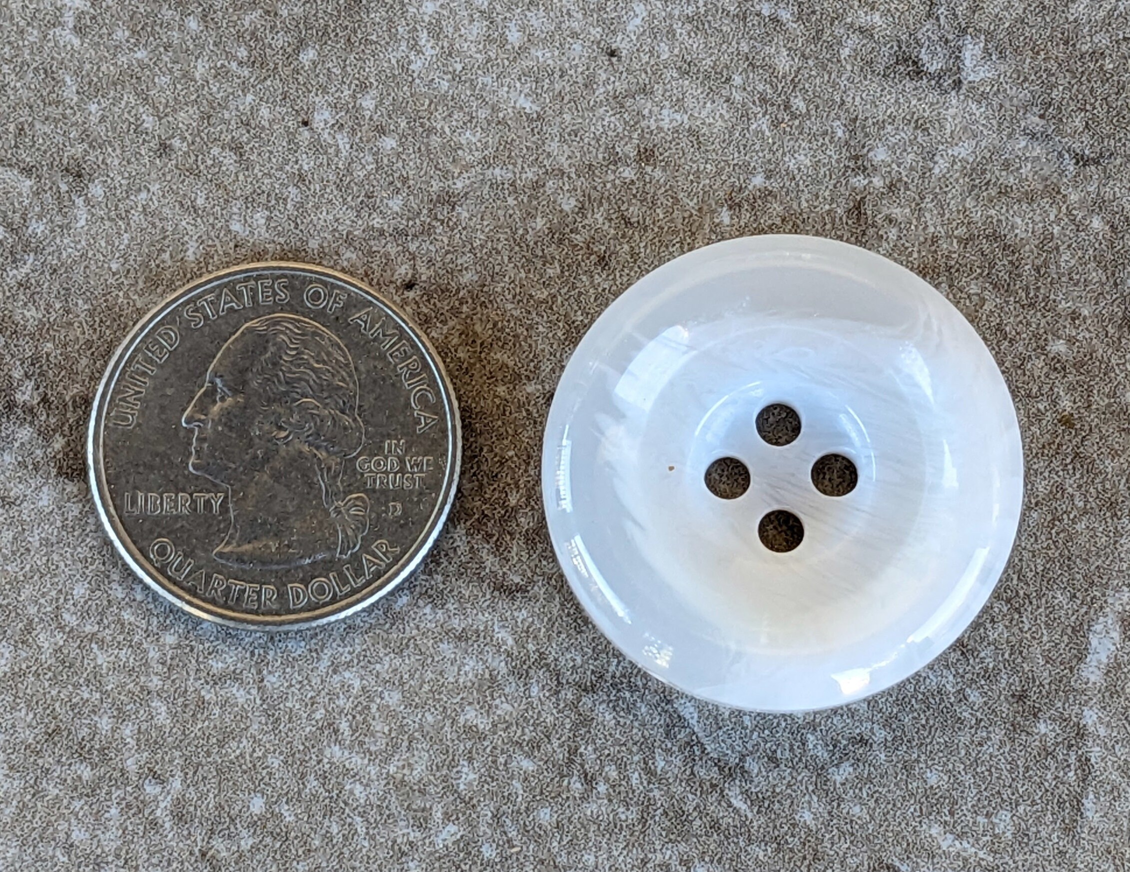 2 White Lare Frosted Round Buttons Size 1 3/16" - Etsy