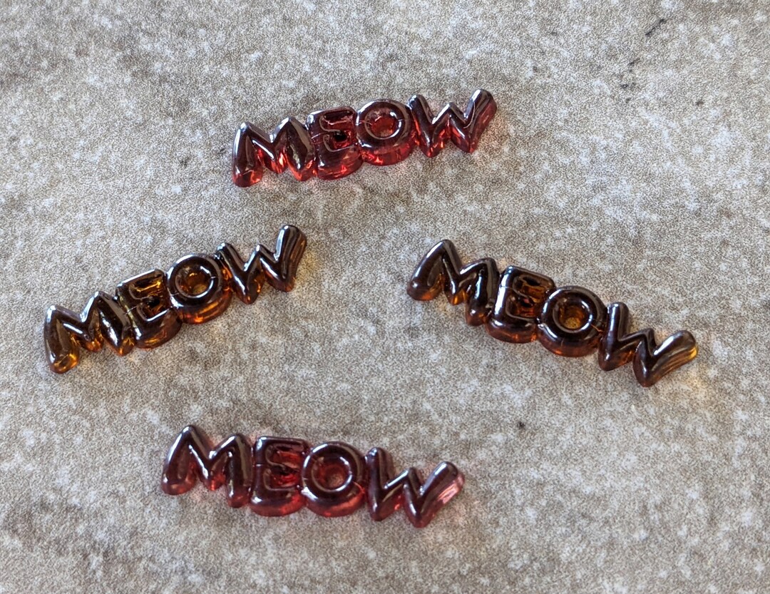 4 Meow Mix Amber Shades Flat Back Embellishment Buttons Size 1 1/4" - Etsy