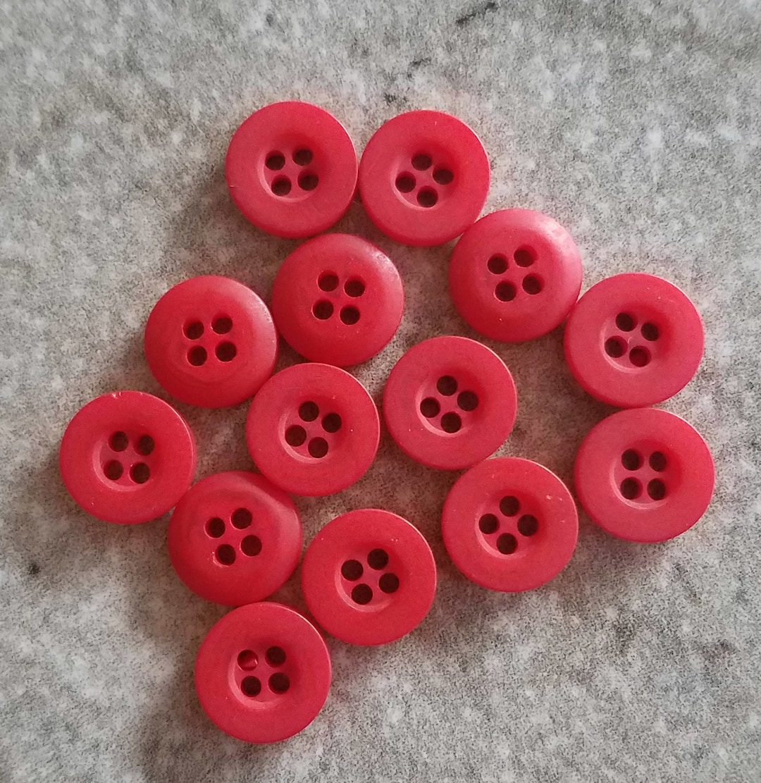 14 Red Pop Bubble Back Round Buttons Size 3/8" - Etsy