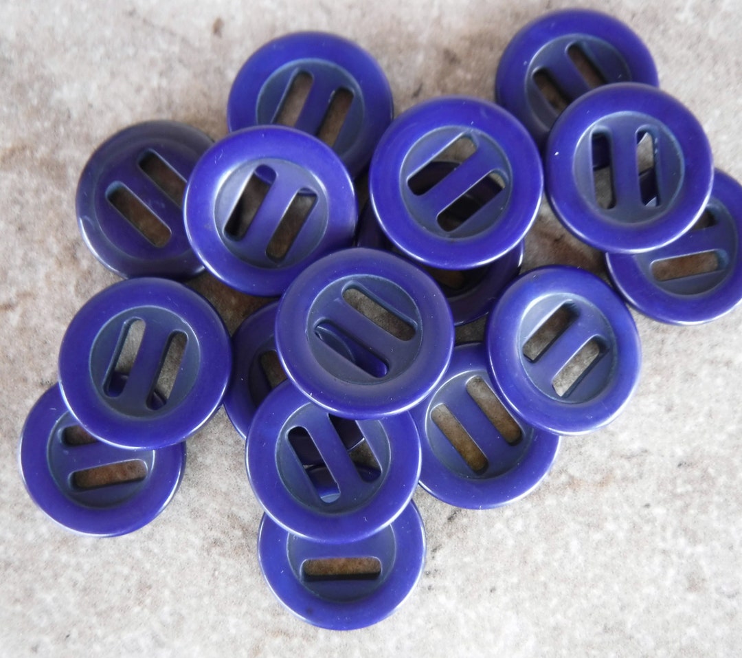 15 Navy Blue Dark Center Ribbon Slide Round Buttons Size 13/16. - Etsy
