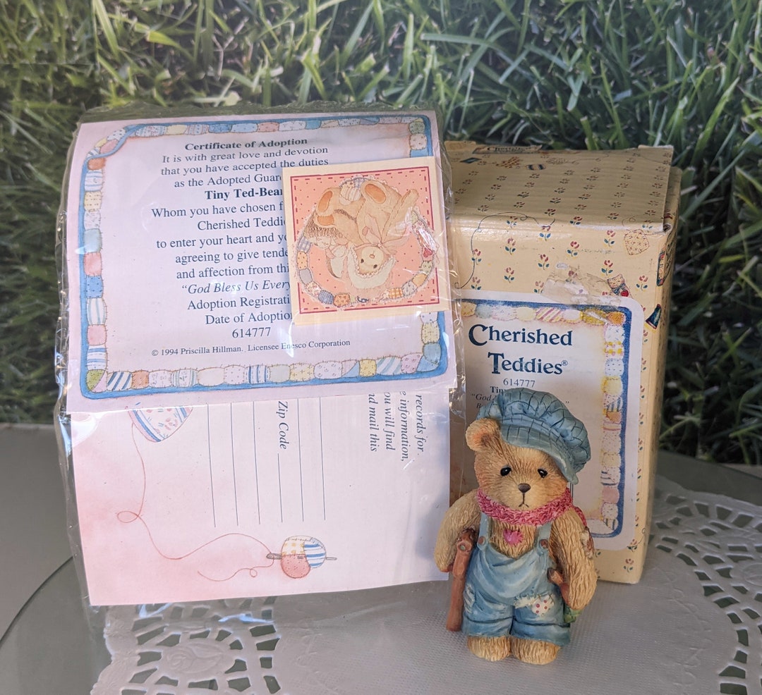 Tiny Ted-bear Cherished Teddies Figurine - Etsy
