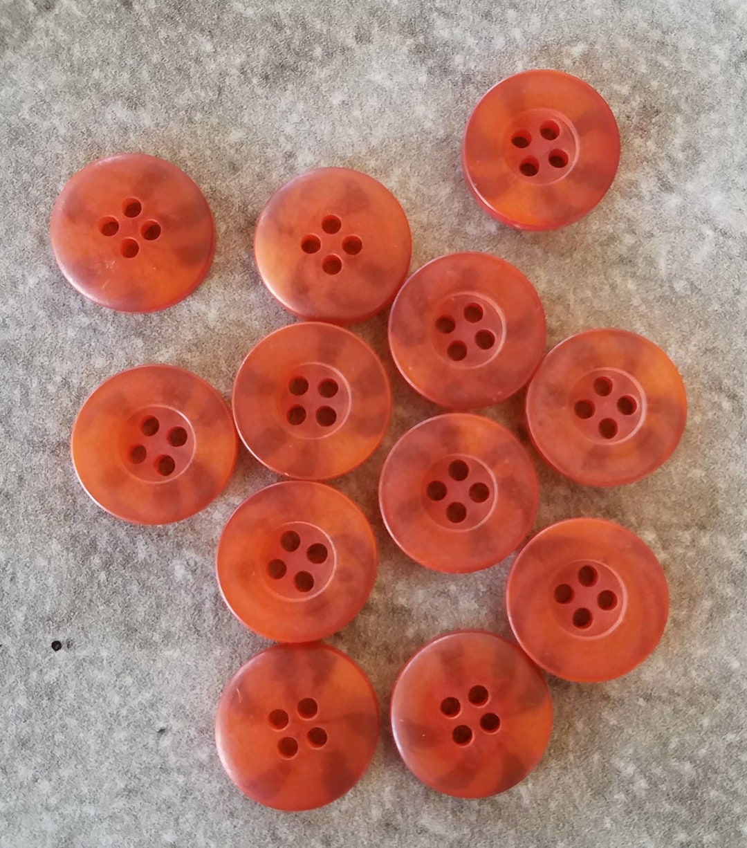 12 Burnt Orange 2 Tone Tiger Round Buttons Size 9/16. - Etsy