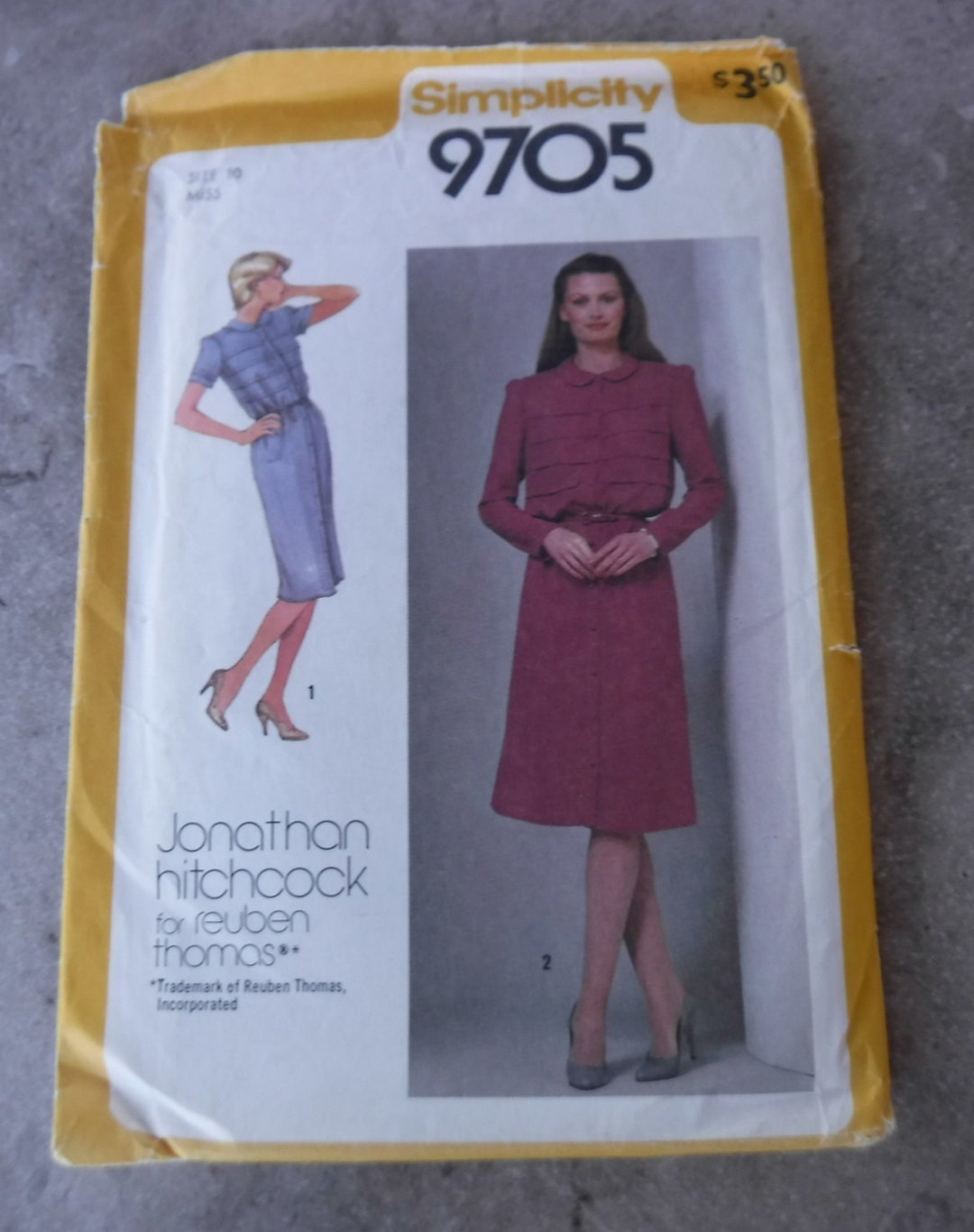 Simplicity Pattern Misses Dress 9705 Complete Uncut Size 10 - Etsy
