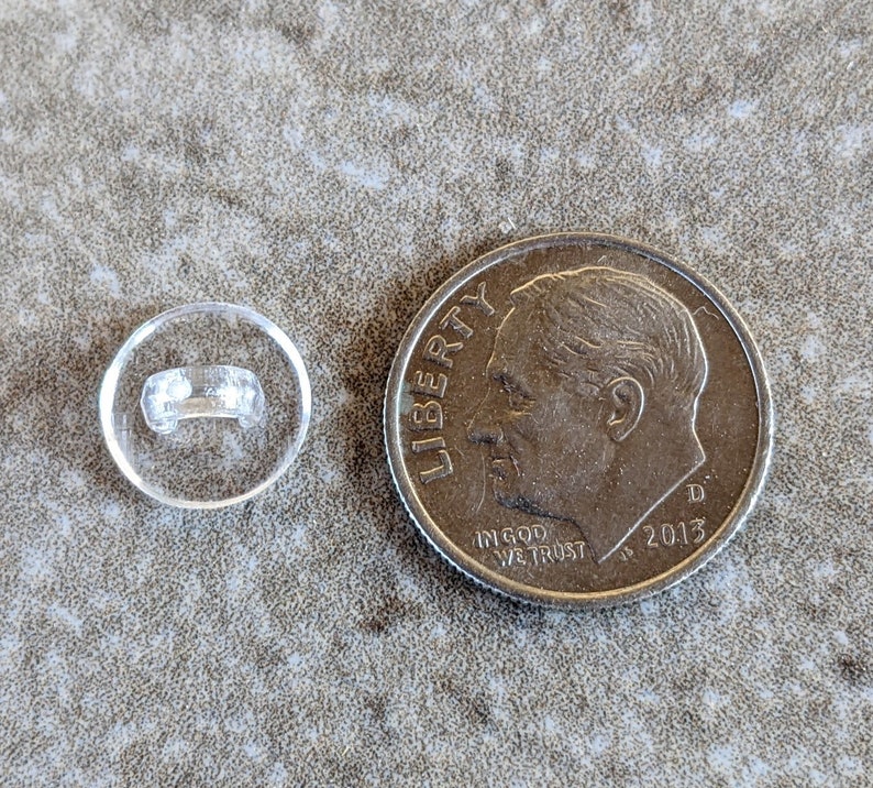 10 Clear Shank Back Buttons Size 3/8" - Etsy