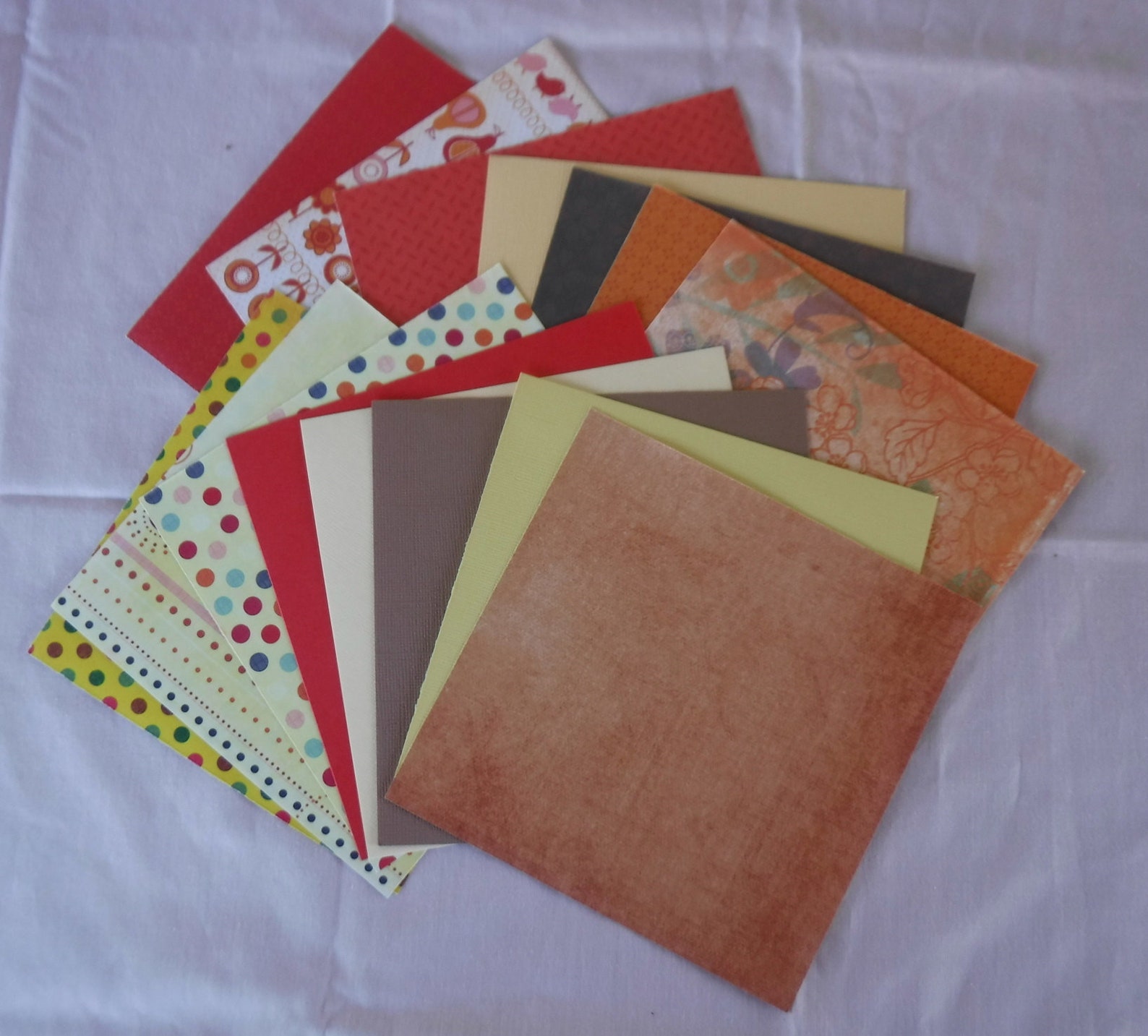 6x6 Paper Pack 15 Sheets of Discontinued Pattern and Cardstock - Etsy
