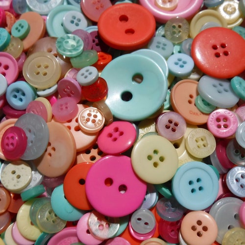 Pink Shade Buttons 100 Bulk Assorted Round Multi Size - Etsy