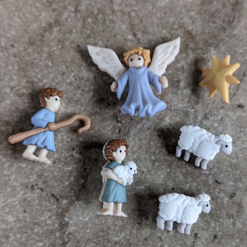 Nativity Shank Buttons - Etsy