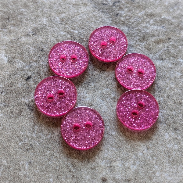 Hot Pink Buttons - Etsy