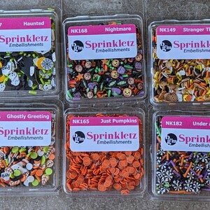Sprinkletz Christmas and Halloween Embellishments by Buttons Galore ...