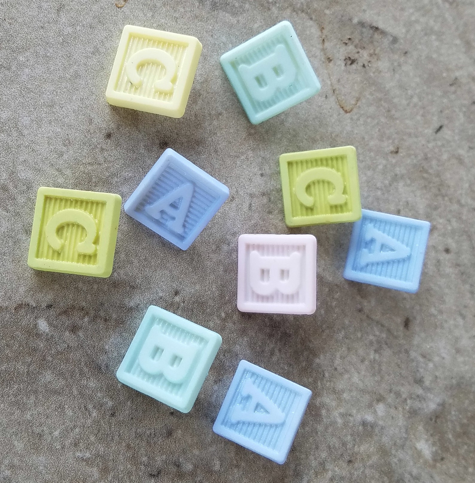 9 ABC Blocks Grab Bag Shank Buttons Size 7/8" - Etsy