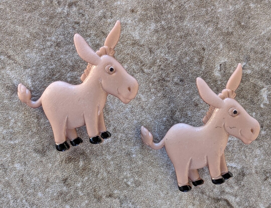 2 Farm Animal Donkey Shank Buttons Size 1 1/4" - Etsy