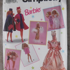 Simplicity Pattern Barbie 7601 Pattern Uncut One Size - Etsy