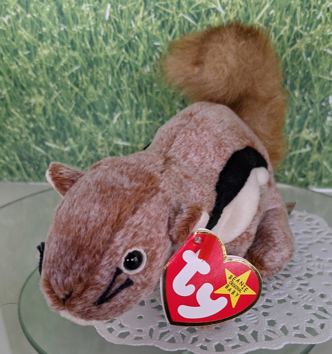 Chipper the Chipmunk Beanie Babies Vintage TY 1999 With Original Tags ...