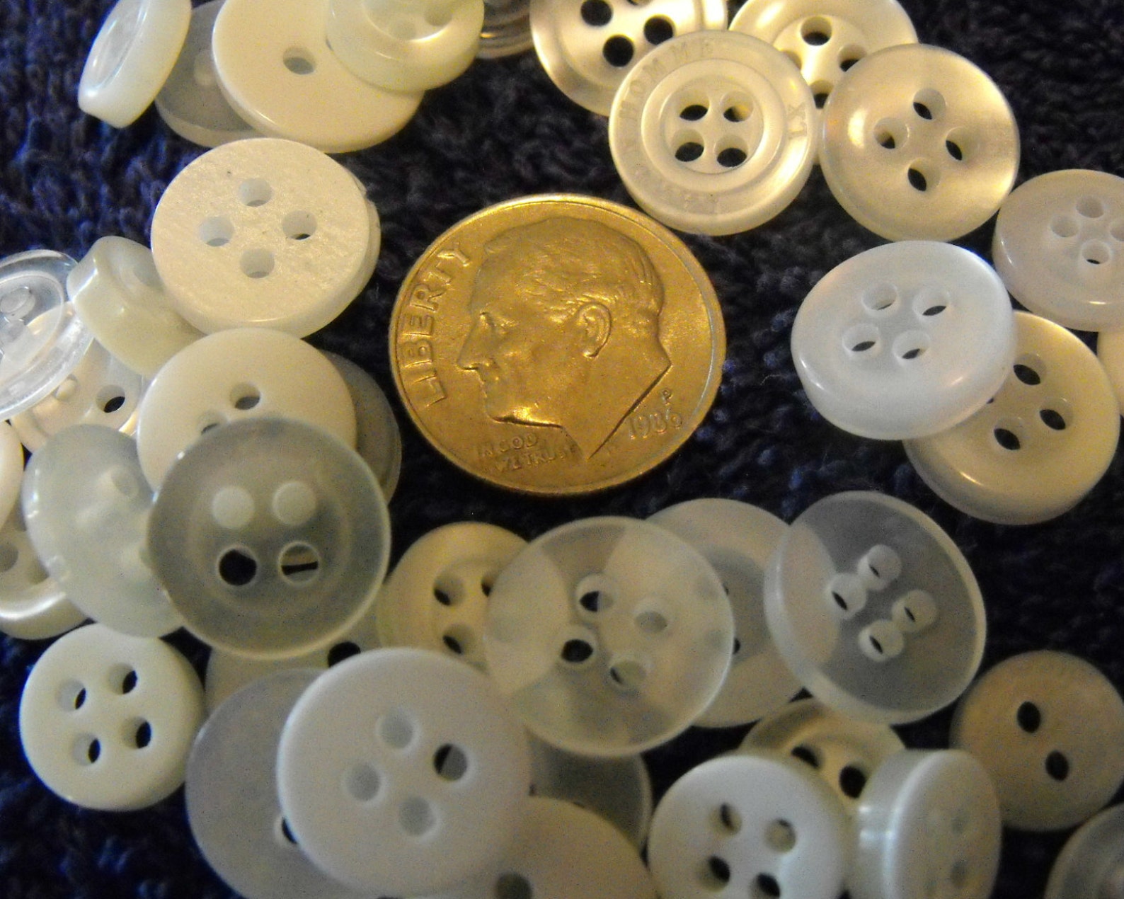 White Buttons 50 Small Assorted Round Sewing Crafting Bulk - Etsy