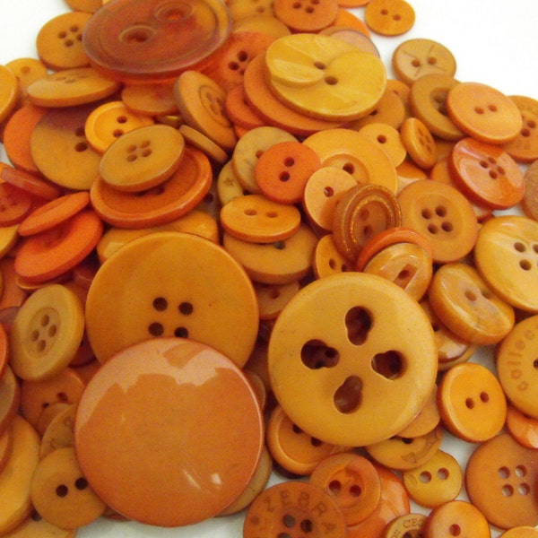 Burnt Orange Buttons - Etsy