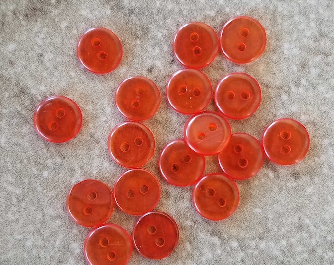 11 Burnt Orange Wide Hole Round Buttons Size 11/16". - Etsy