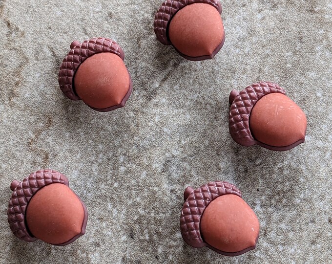 5 Acorn Nut Shank Buttons Size 5/8" - Etsy