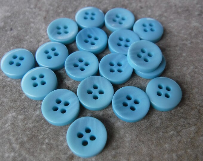18 Teal Matte Swirl Slope Rim Round Buttons Size 7/16" - Etsy