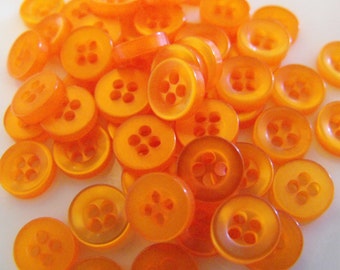 11 Burnt Orange Wide Hole Round Buttons Size 11/16". - Etsy