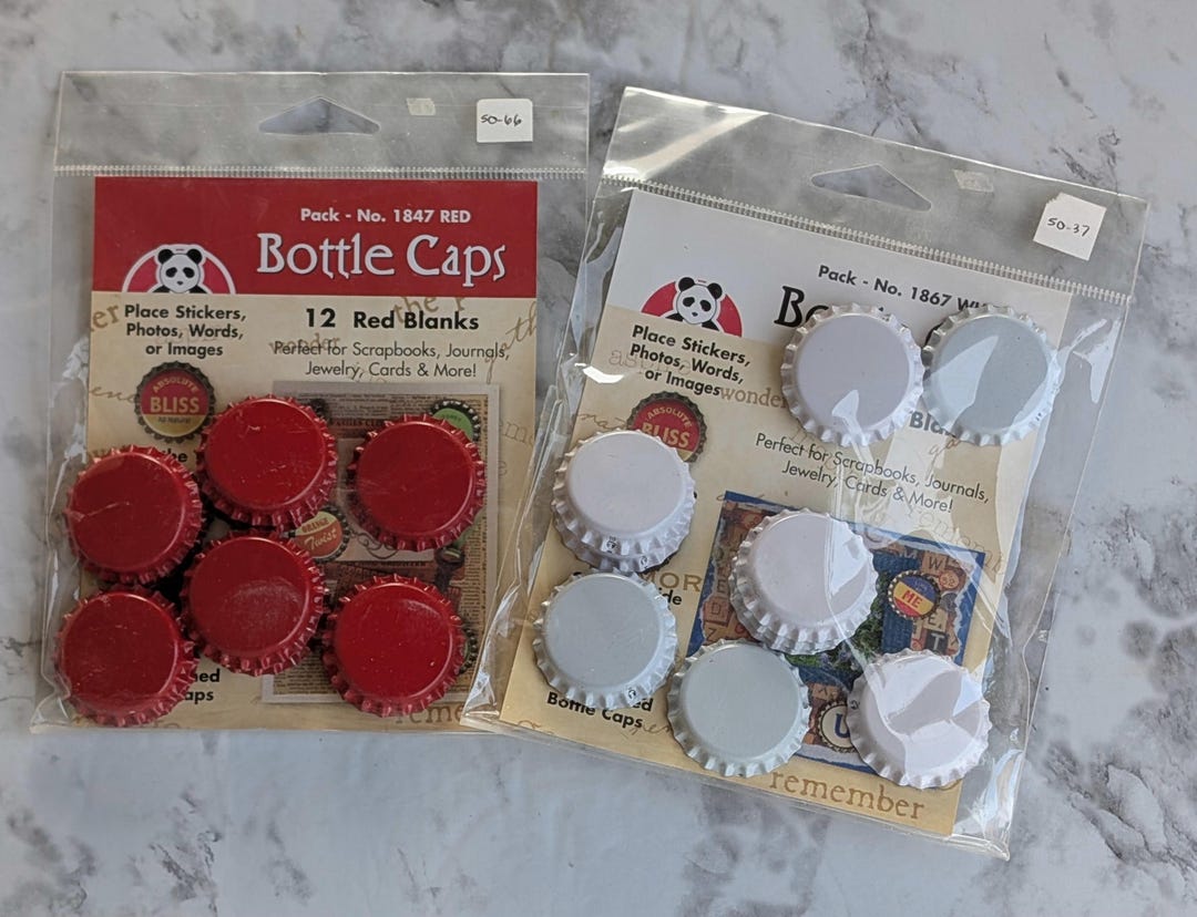 12 Bottle Caps You Choose the Color - Etsy