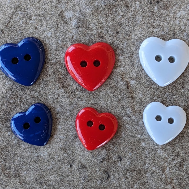 Heart Shape Buttons - Etsy