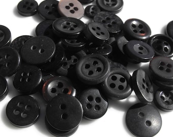 Bulk Black Buttons - Etsy