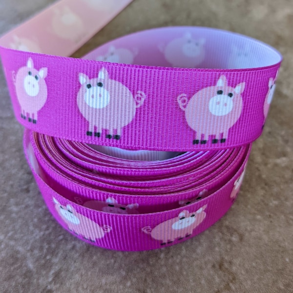 Ribbon With Pigs - Etsy