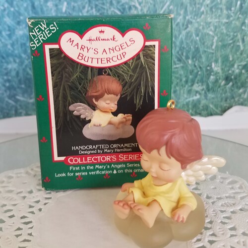 Vintage Mary's Angels Buttercup Hallmark Ornament Yellow - Etsy