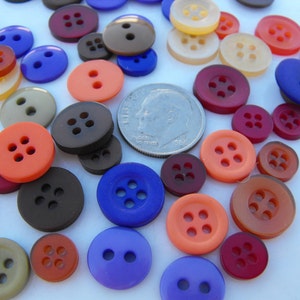 Autumn Buttons, 50 Small Assorted Round Sewing Crafting Bulk Buttons - Etsy