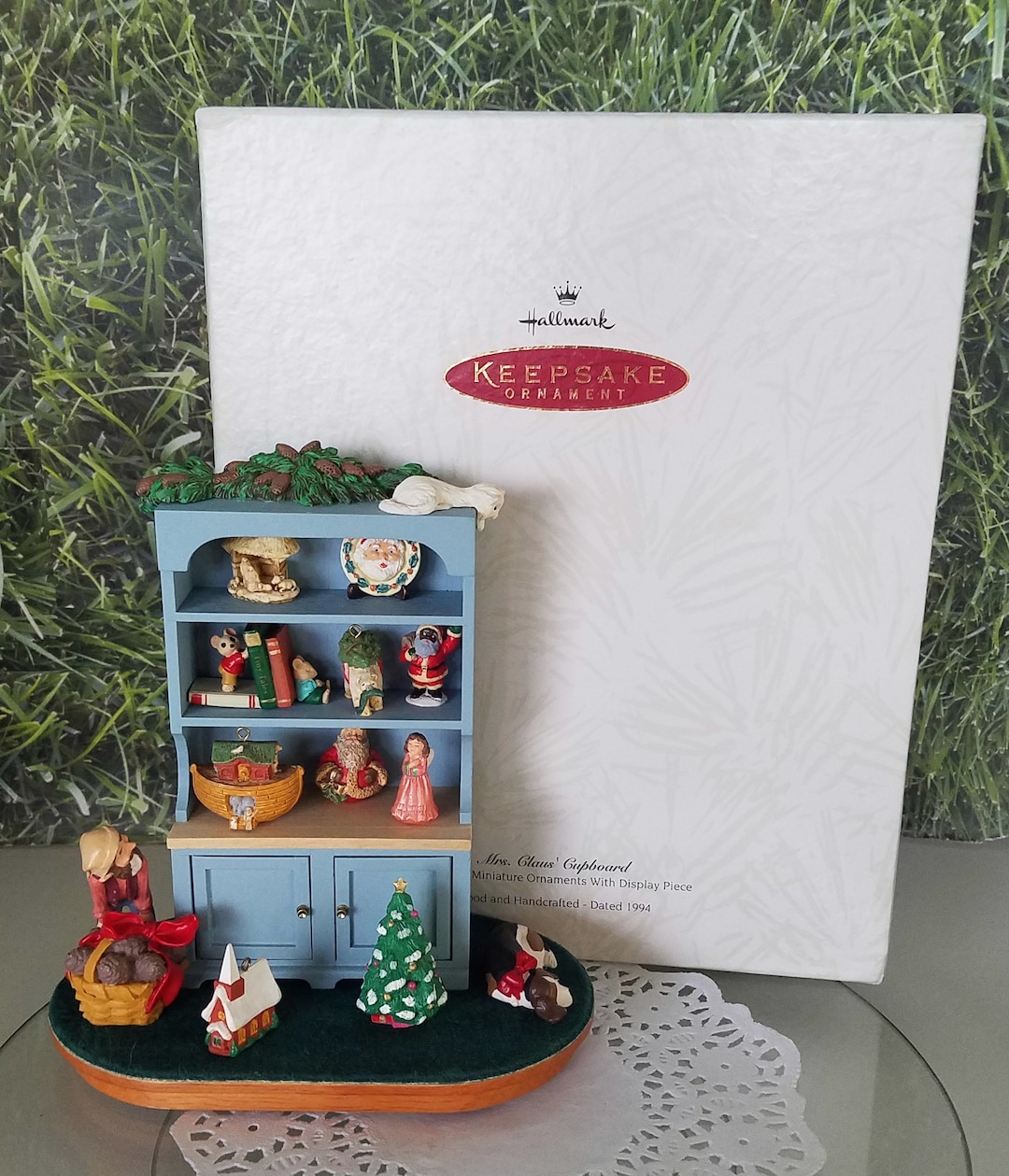 Mrs. Claus's Cupboard Hallmark Ornament With Display Piece 1994 - Etsy