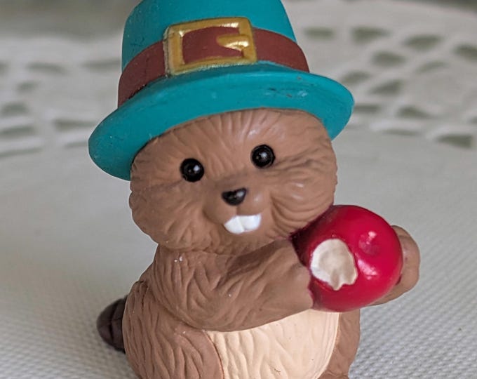Beaver Hallmark Merry Miniature Thanksgiving 1994 - Etsy