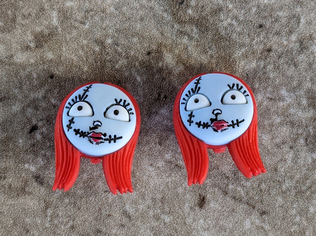 2 Disney Sally Head Nightmare Before Christmas Shank Buttons Size 9/16 ...