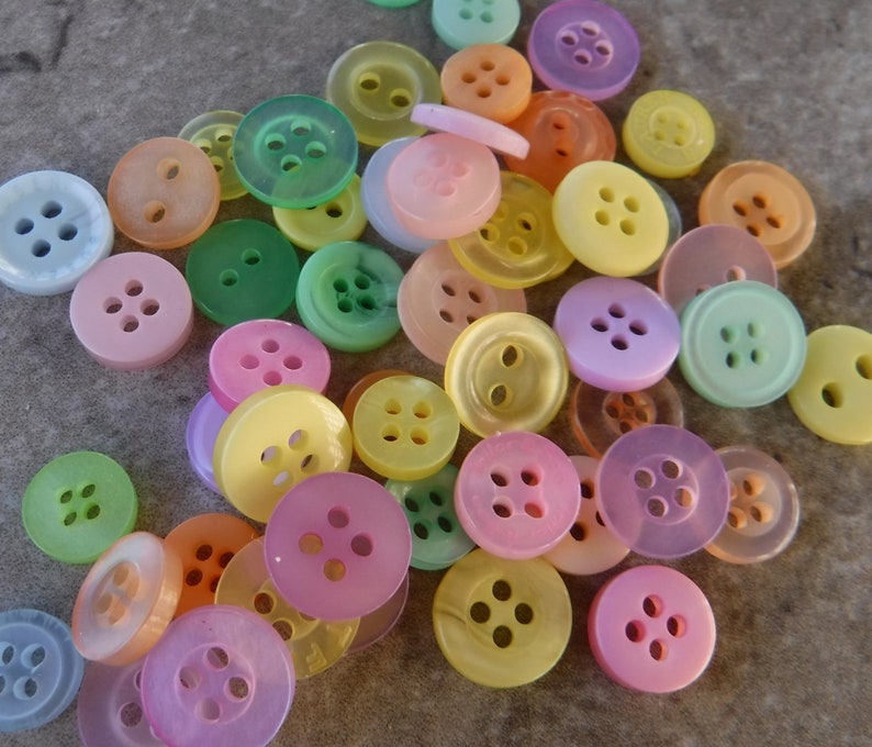 Easter Buttons 50 Small Assorted Round Sewing Crafting Bulk | Etsy