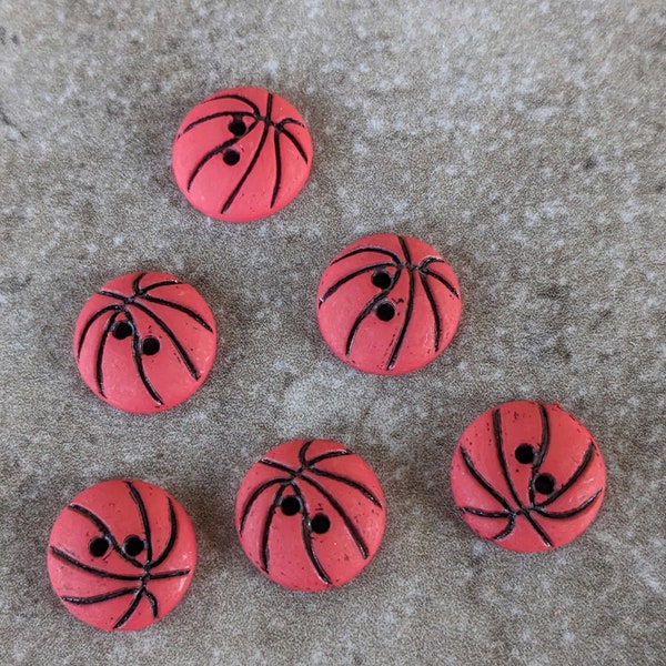 Basketball Buttons - Etsy