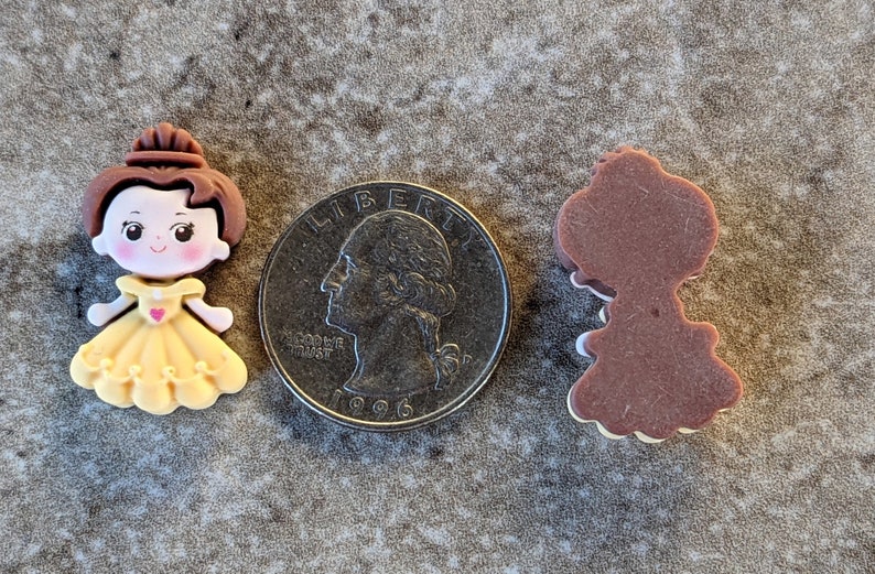 2 Disney Little Princess Belle Back Buttons. Size 9/16. - Etsy