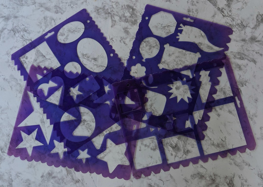 Shaped Templets Stencils Kit #5 - Etsy