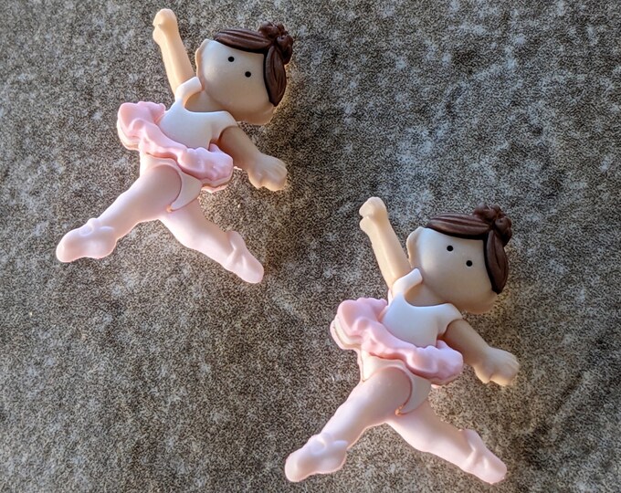 2 Ballerina Leaping Shank Buttons. Size 15/16" - Etsy
