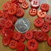 Red Shades Buttons, 50 Small Assorted Round Sewing Crafitng Bulk ...