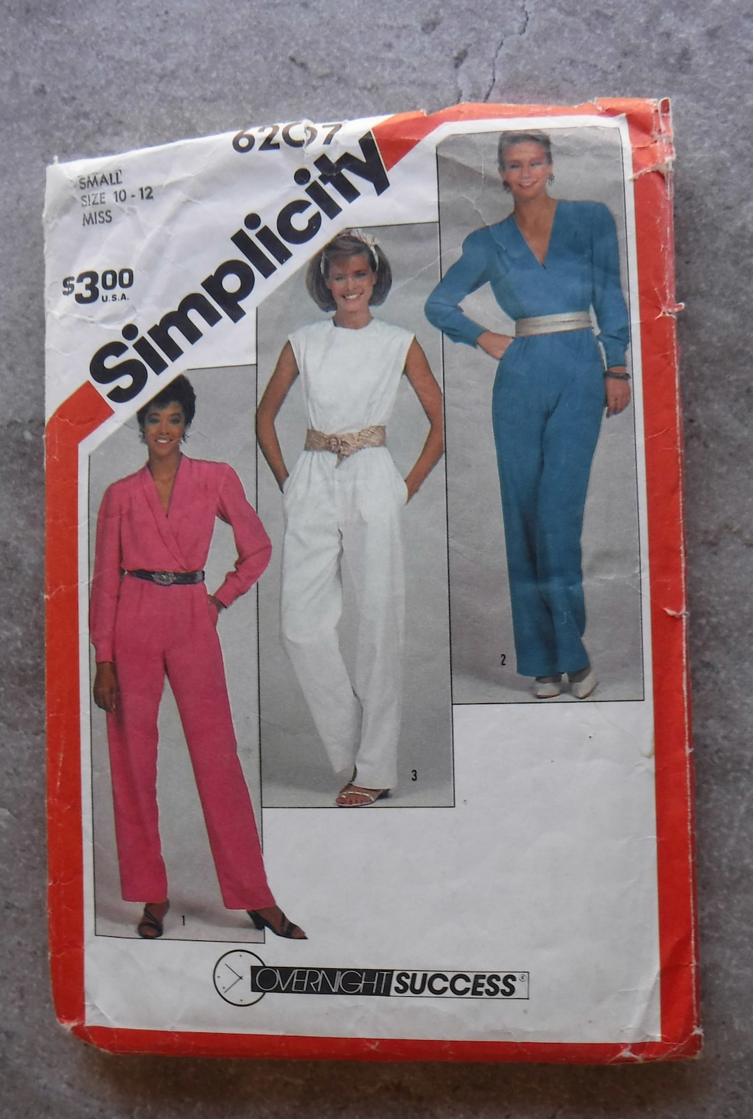 Simplicity Pattern Misses Jumpsuit 6207 Complete Cut Size 10,12 - Etsy