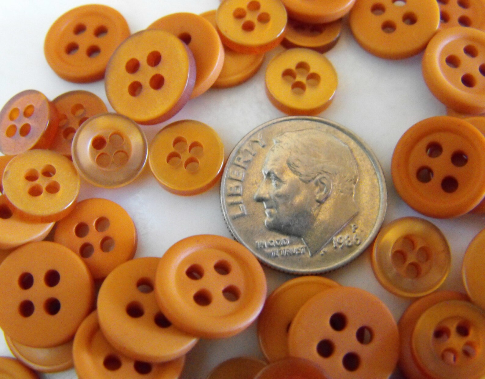 Burnt Orange Buttons 50 Small Assorted Round Sewing Crafting - Etsy